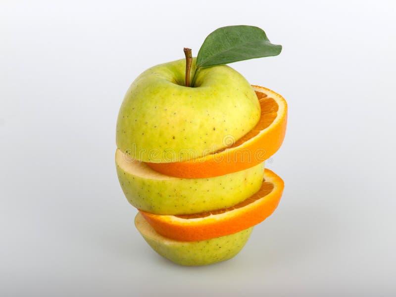 Apple and orange stock photo. Image of background, orange - 30911892