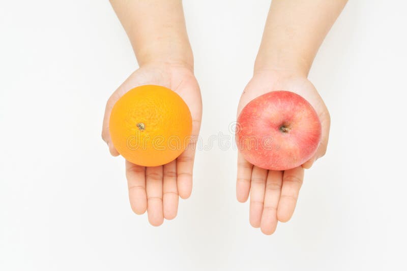 Apple or orange stock photo. Image of healthy, natural - 42123774