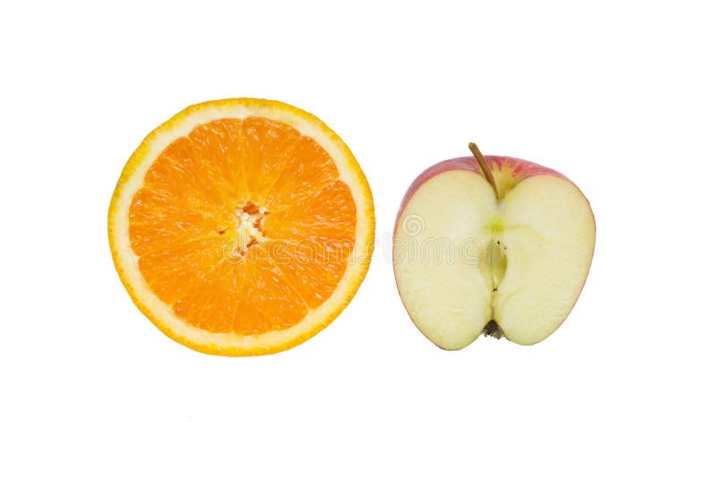Apple and orange fruit stock image. Image of snack, apple - 35513187