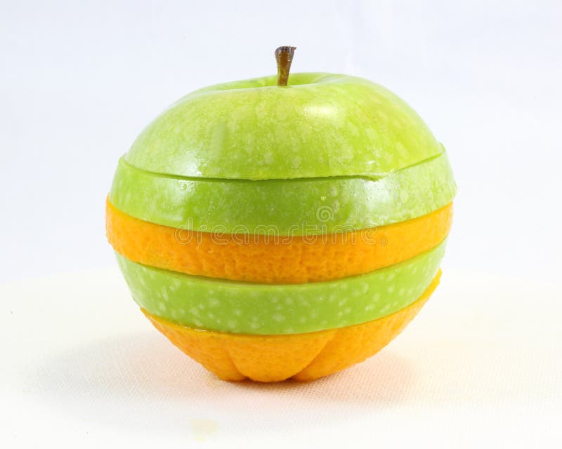 Apple orange stack art stock image. Image of colorful - 53728103