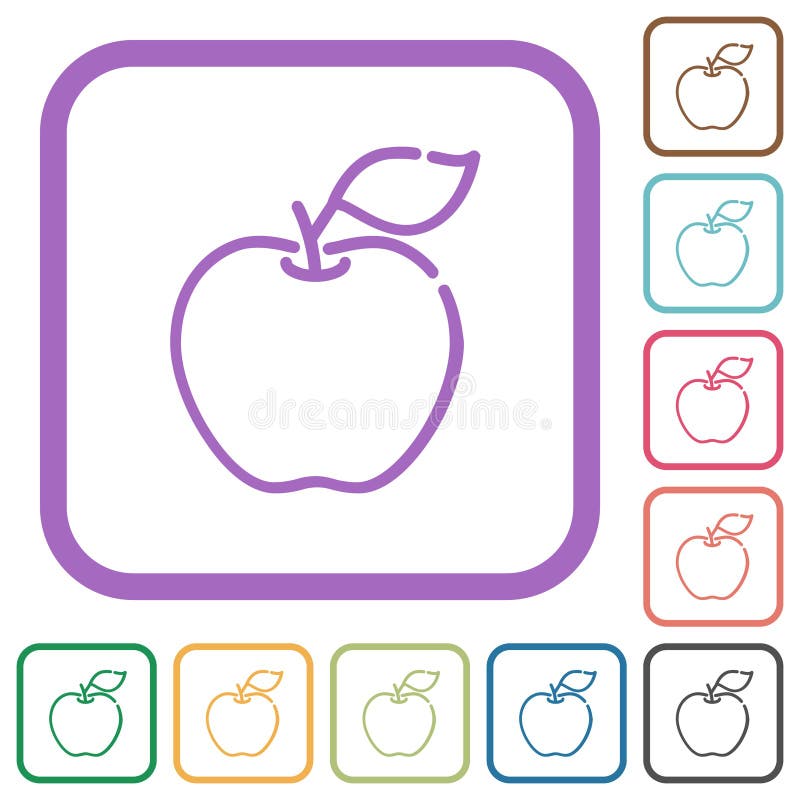 Apple Outline Stock Illustrations – 42,352 Apple Outline Stock ...