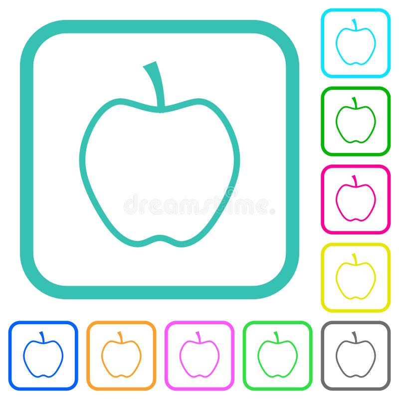 Apple Outline Stock Illustrations – 37,381 Apple Outline Stock ...