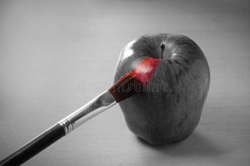 Apple painting stock photo. Image of drawing, assorted - 52324584