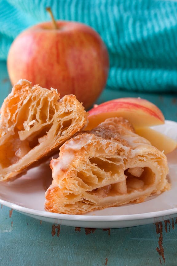 Apple with pastry stock image. Image of breakfast, dish - 13384333