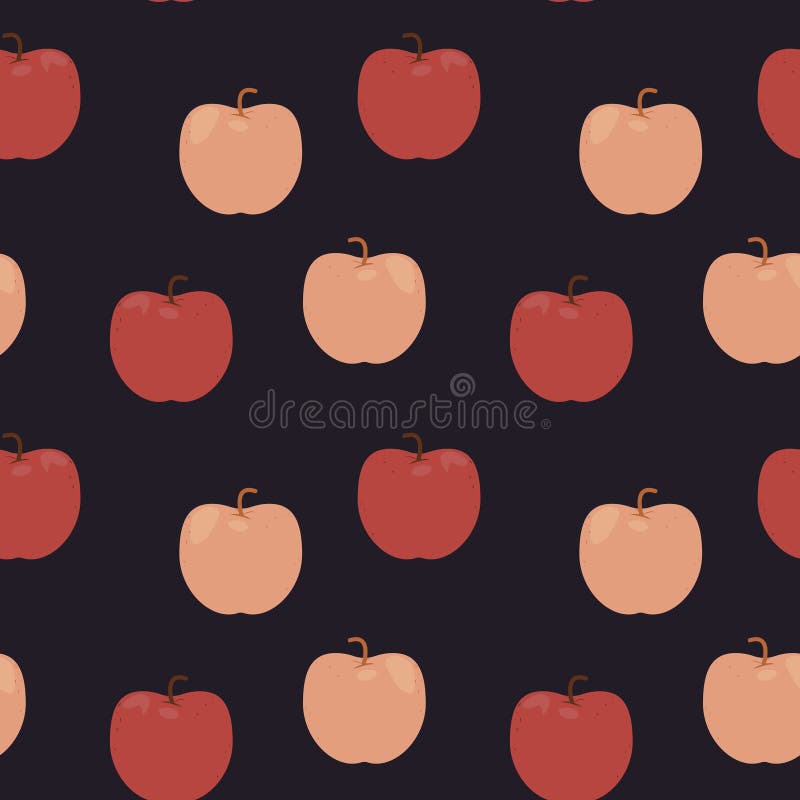 Apple Pattern Seamless. Apple Texture Cartoon Stock Vector ...