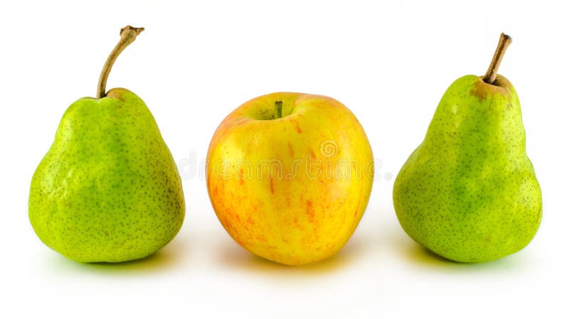 Apple and Pear stock photo. Image of freshness, green - 55813946