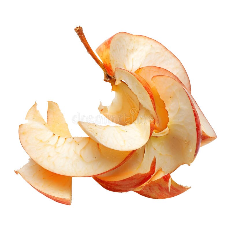 Apple Peel on Transparent Background - Ai Generated Stock Illustration ...