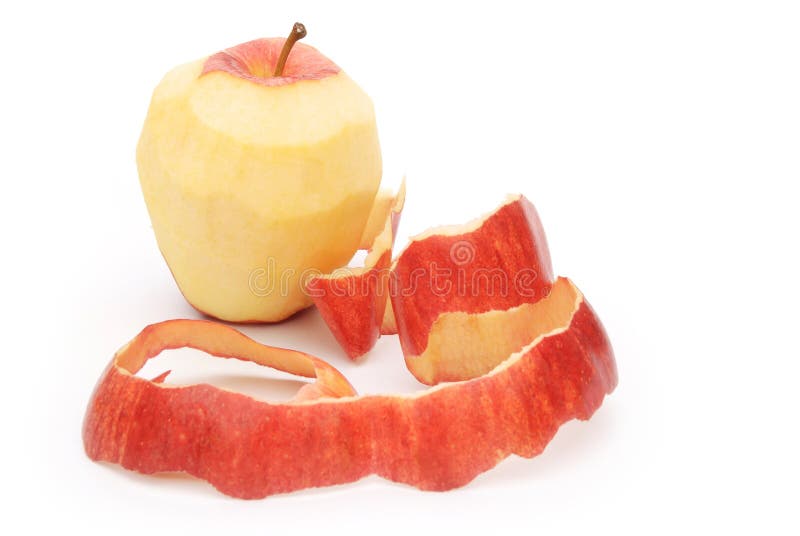 Peeled skin of an apple stock image. Image of christmas - 83884137