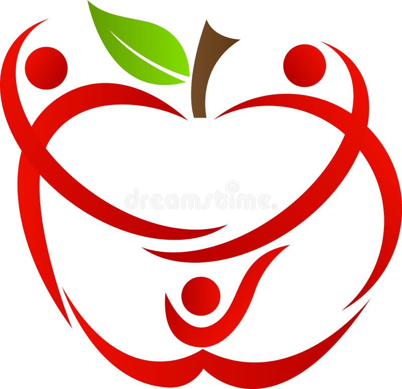 Red apple stock vector. Illustration of care, juicy, flora - 14965009
