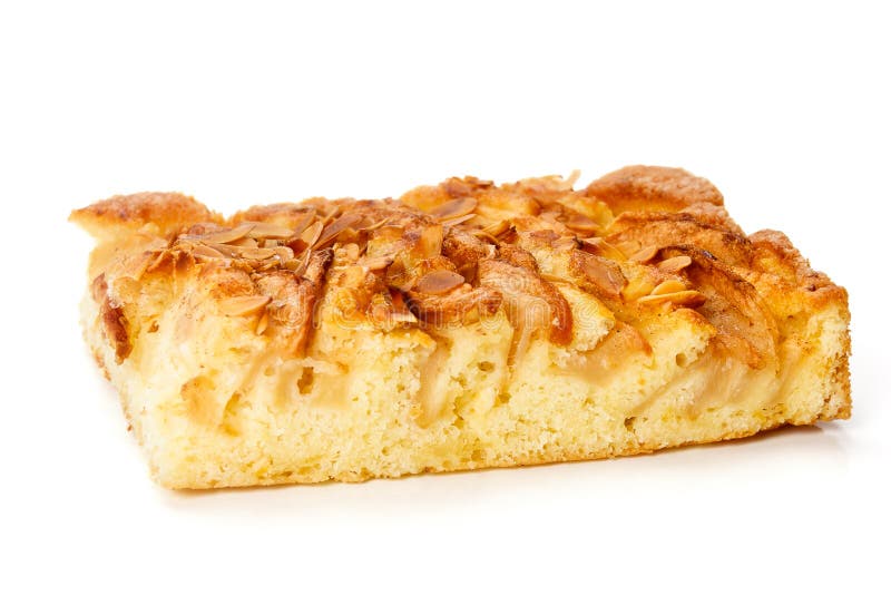 Apple sponge cake stock image. Image of closeup, serving - 26812781