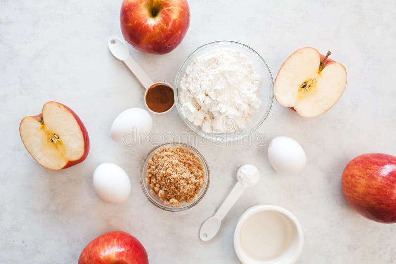 Apple Pie Baking Step by Step Recipe Stock Image - Image of baking ...