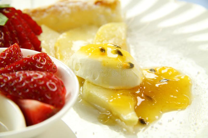 Apple Pie and Cream stock photo. Image of food, ingredients - 11446720