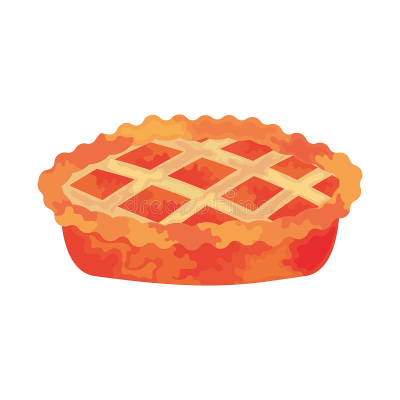 Apple pie icon stock vector. Illustration of homemade - 273227375