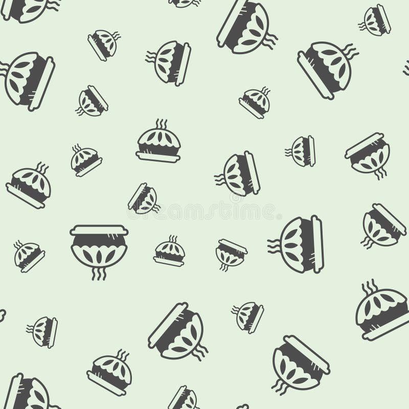 Apple Pie on Plate Solid Seamless Pattern, Culinary Cooking Theme ...