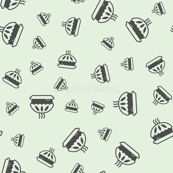 Apple Pie on Plate Solid Seamless Pattern, Culinary Cooking Theme. Vector Graphics Stock ...