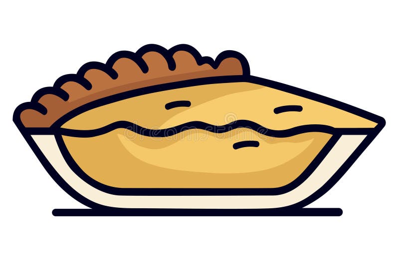 Apple Pie Slice Vector Icon. American Homemade Traditional Dessert ...