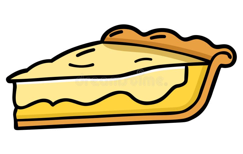 Apple Pie Slice Vector Icon. American Homemade Traditional Dessert ...
