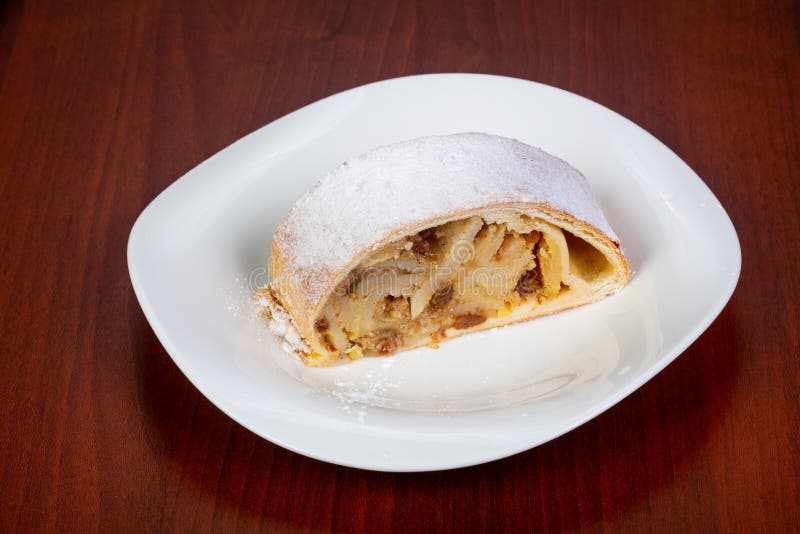 Apple pie strudel stock photo. Image of cake, season - 120469926