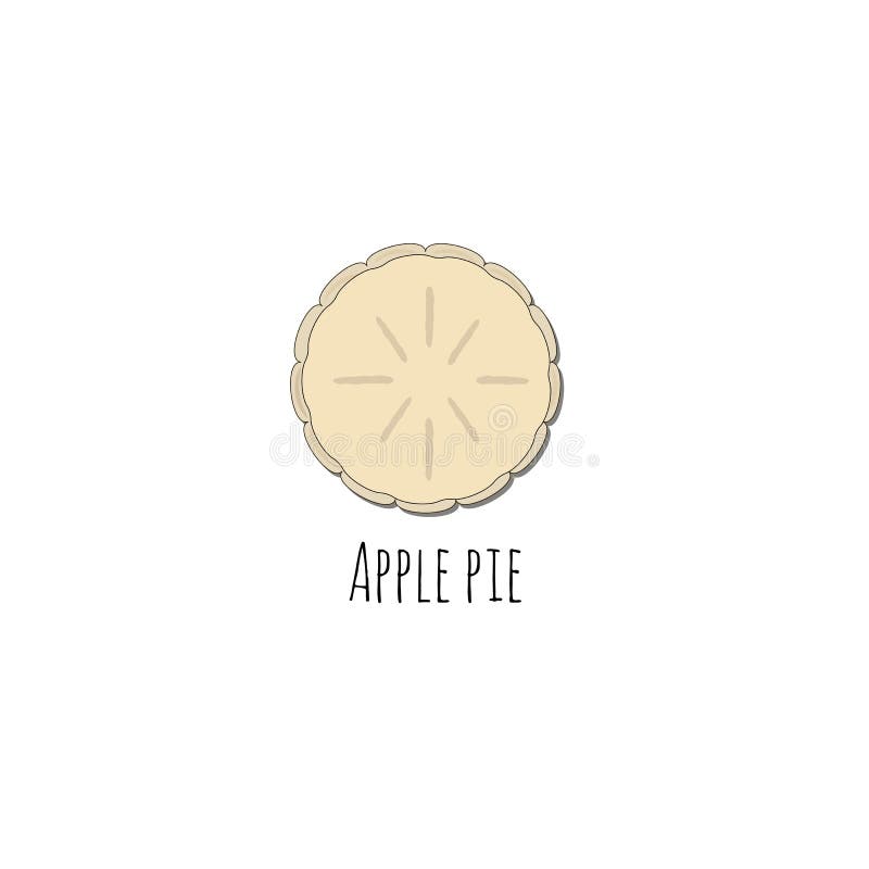 Apple Pie Vector Illustration Stock Vector - Illustration of healthy ...