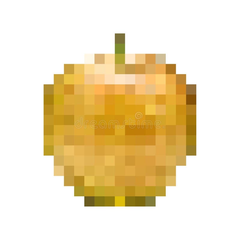 Pixel Art Apple Stock Illustrations – 666 Pixel Art Apple Stock ...