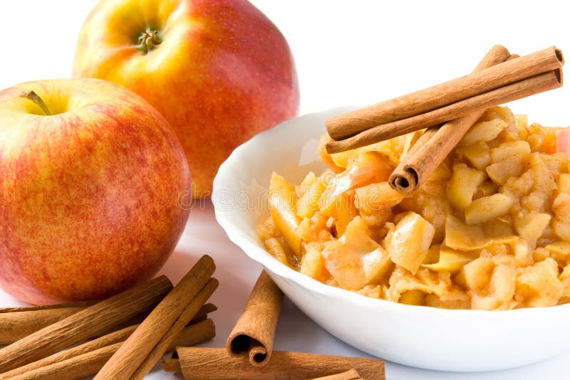 Apple puree stock image. Image of puree, compote, cinnamon - 10775977