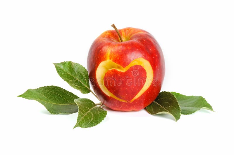 Apple love stock photo. Image of symbol, hart, season, healthy - 60814