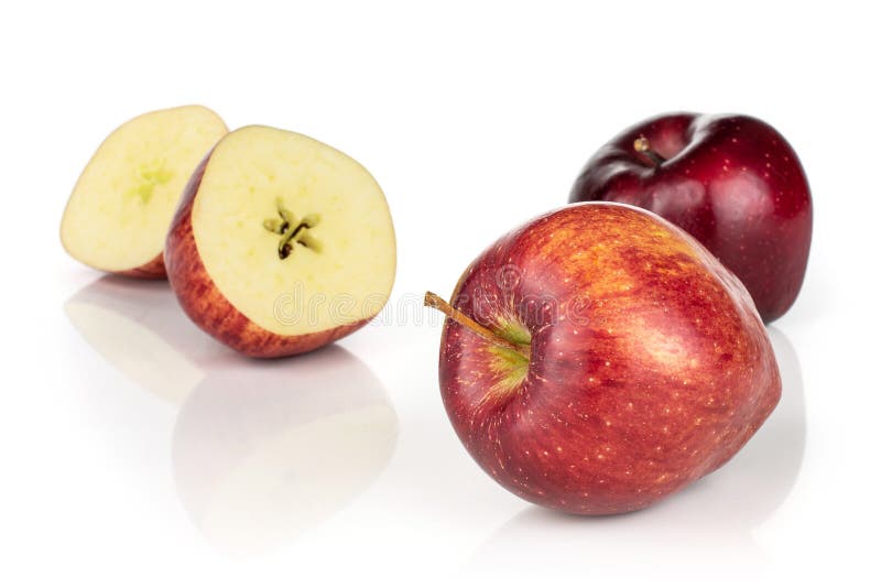 Apple Red Delicious Isolated on White Stock Image - Image of cider ...