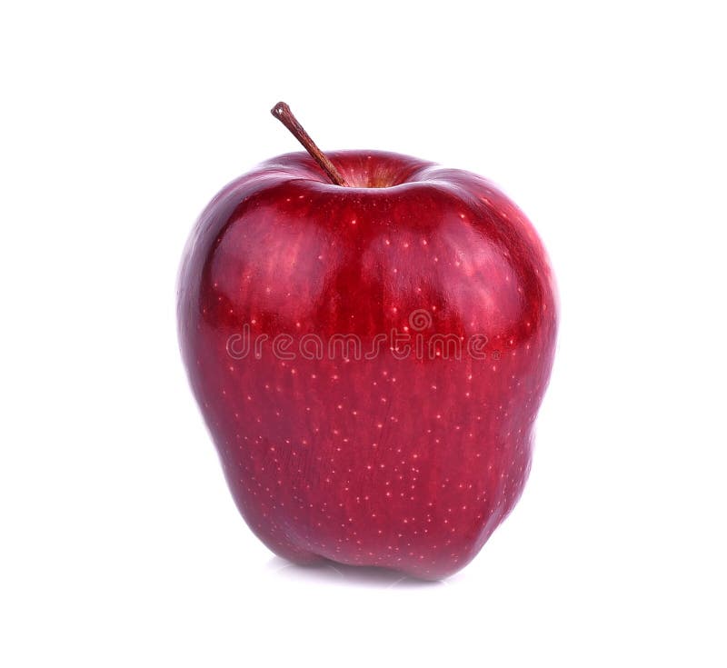 Apple Red Isolated Whith Background Stock Image - Image of healthy ...
