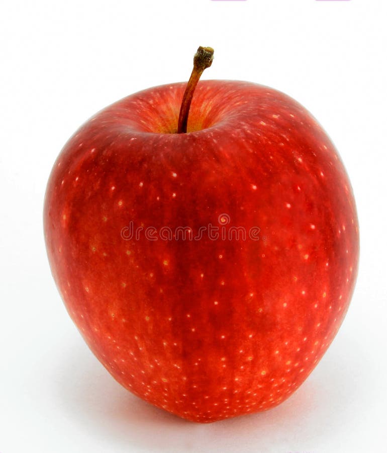 Apple red isolation stock image. Image of color, shape - 49493963
