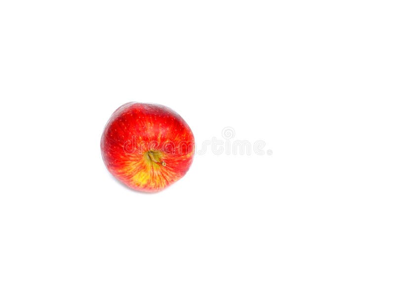 Apple Red and Water Drip on White Background with Copy Space Add Text ...