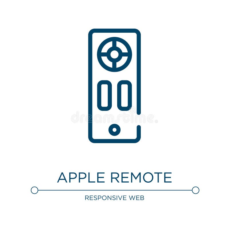 Apple Remote Icon. Linear Vector Illustration from Apple Devices ...
