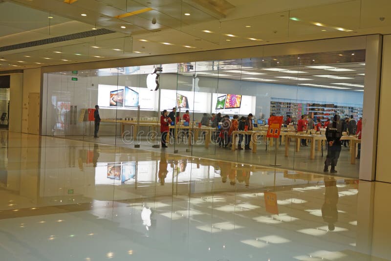 Apple Store in Chengdu Interior Editorial Photography - Image of ...