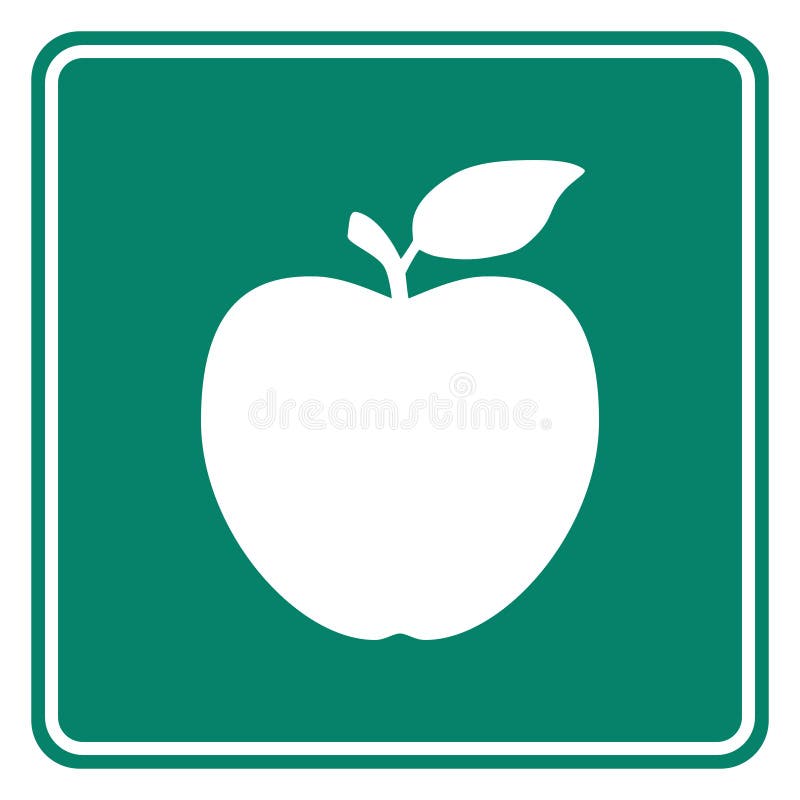 Apple and road sign stock vector. Illustration of danger - 228486208