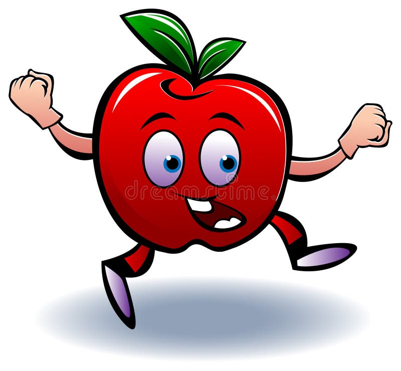 Apple run stock vector. Illustration of condition, fresh - 87062697