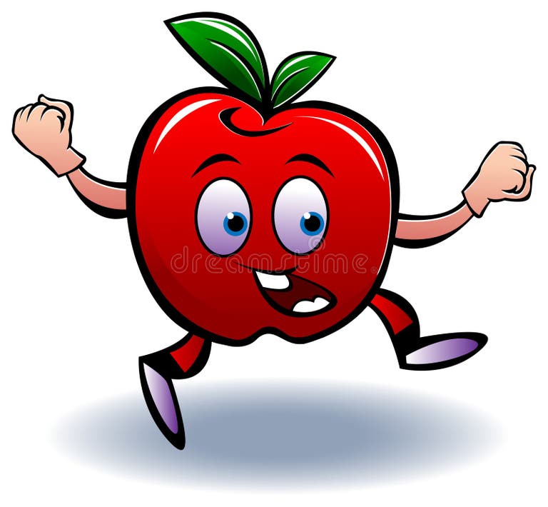 Apple run stock vector. Illustration of condition, fresh - 87062697