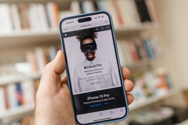 Apple S Vision Pro Launch: Spatial Computing Editorial Image - Image of ...