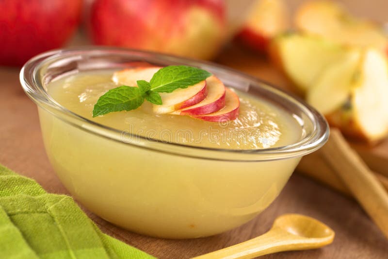 Apple Sauce stock image. Image of garnish, pureed, shot - 23120335