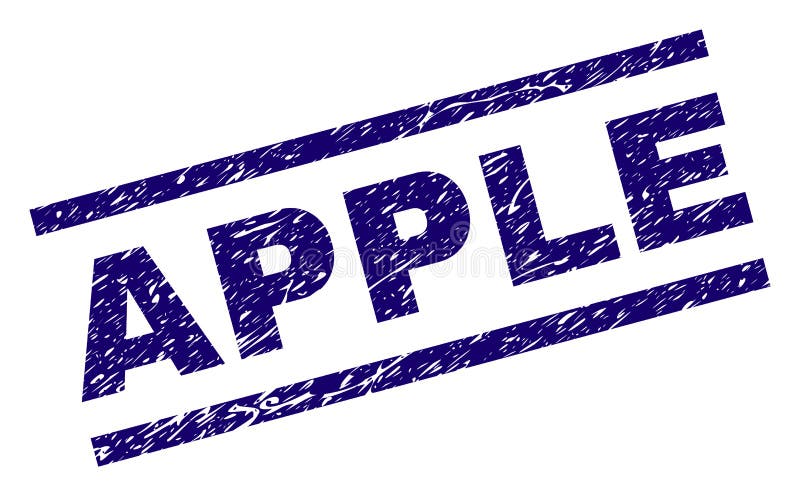 Grunge APPLE Rectangle Stamp Stock Vector - Illustration of textured ...