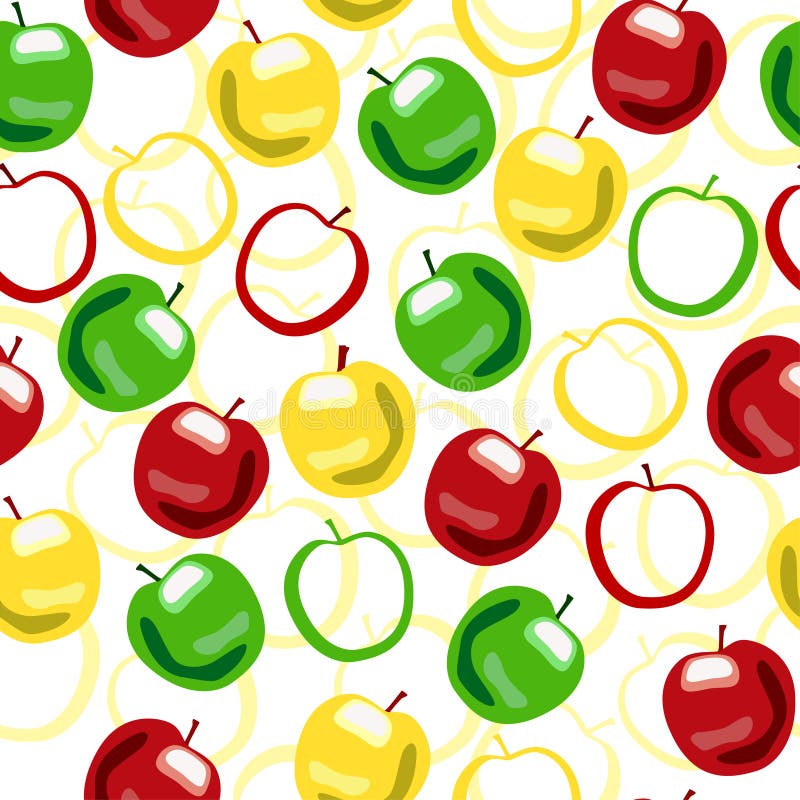 Red Green Yellow Apples Clip Art Stock Illustrations – 318 Red Green ...