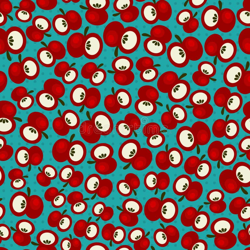 Apple seamless texture. stock vector. Illustration of disorder - 35320228