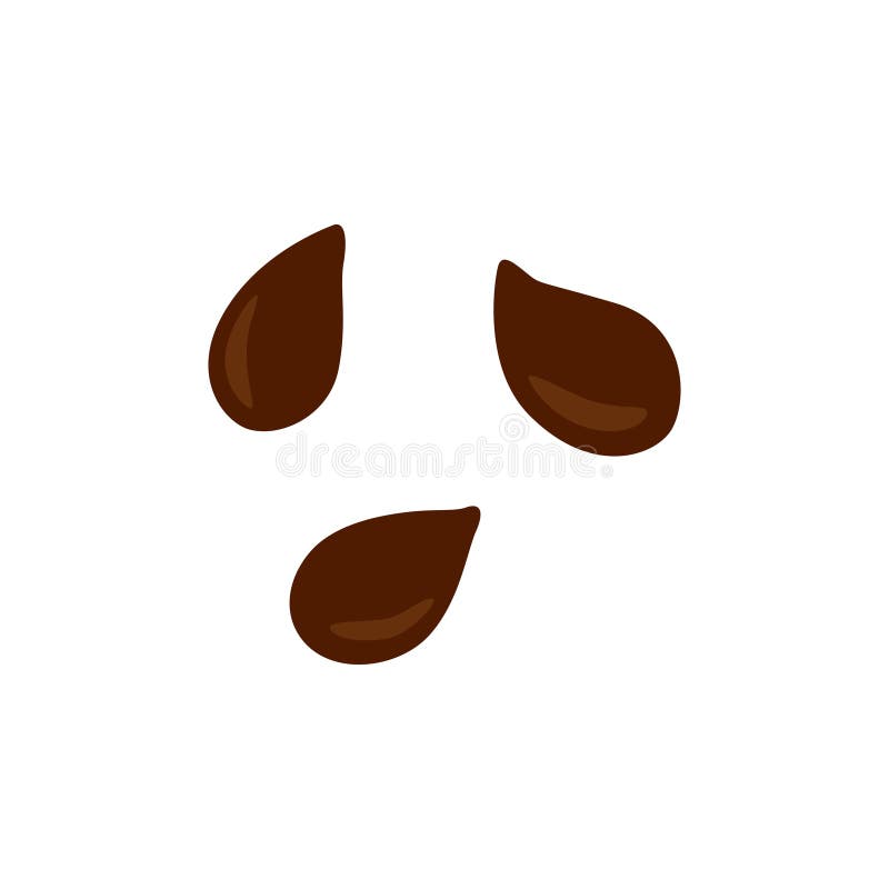 Apple Seed Isolated, Apples Seeds Group Stock Vector - Illustration of ...