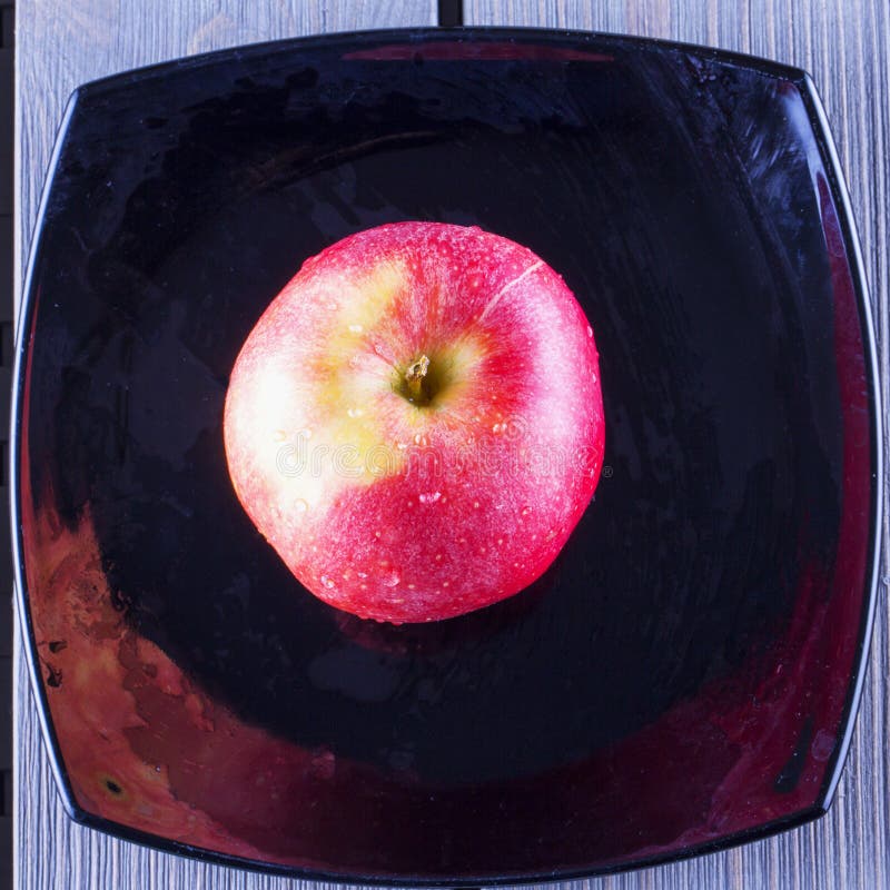 Apple seen from above stock image. Image of apple, freshness - 81036181