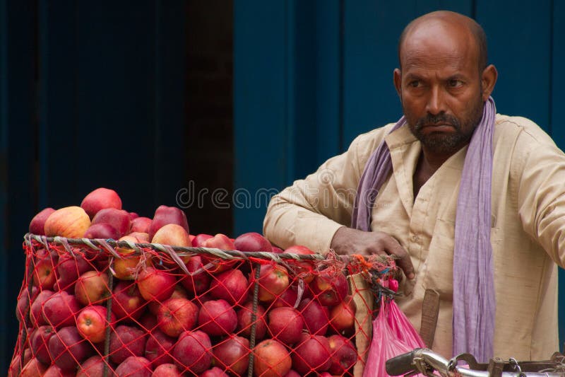 Apple Seller, Kathmandu, Nepal Editorial Photography - Image of people ...