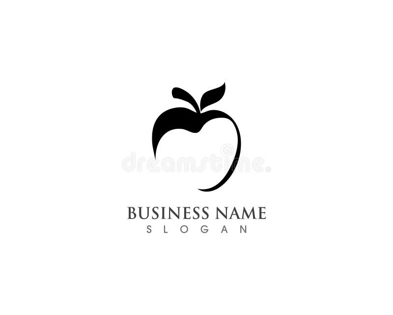 Apple Simple Black Icon Design Vector Stock Illustration - Illustration ...