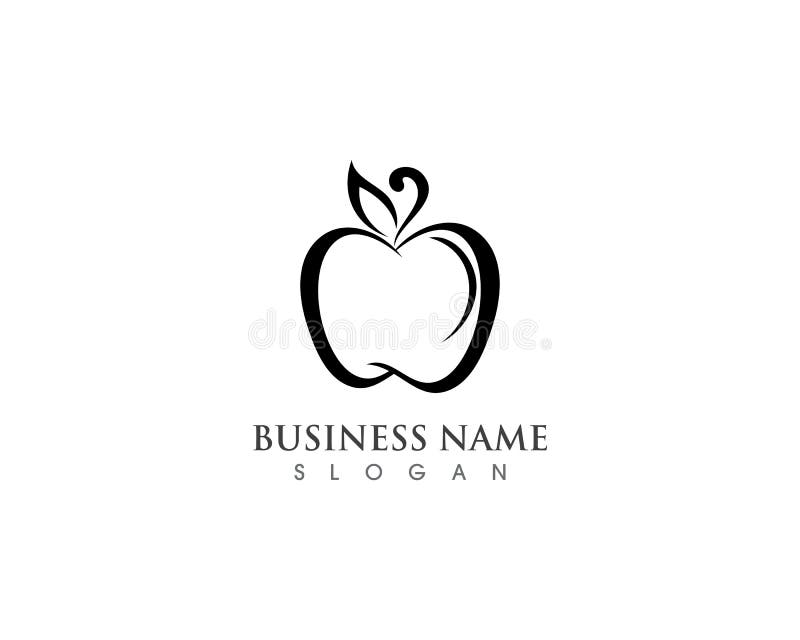 Apple Simple Black Icon Design Vector Stock Illustration - Illustration ...