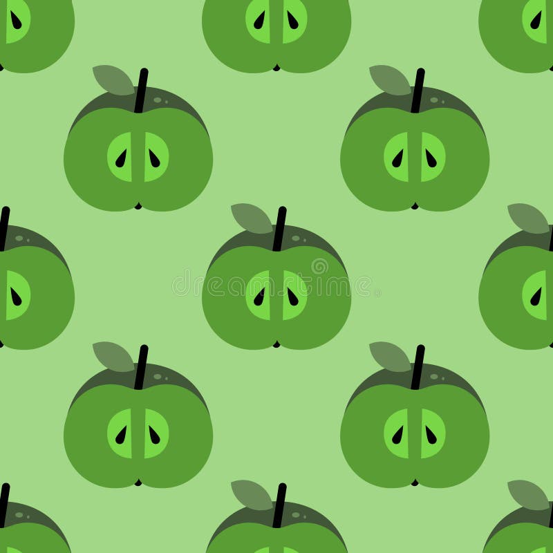 Apple simple pattern stock vector. Illustration of sweet - 142363963
