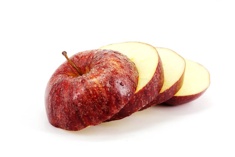 Apple slices stock photo. Image of diet, fruit, isolated - 49007320