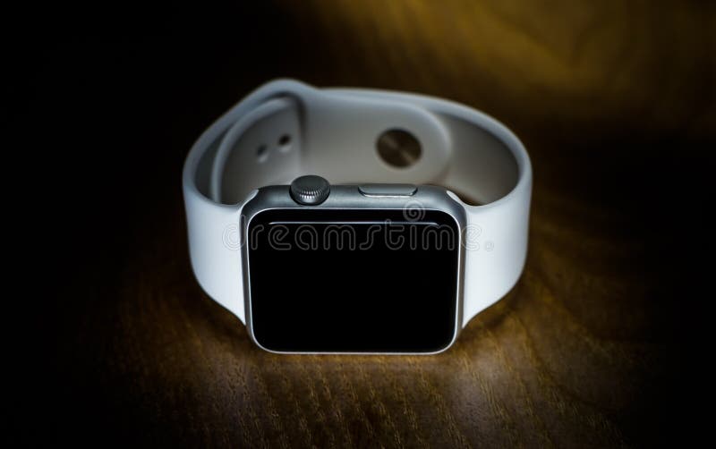 Apple Smartwatch editorial photo. Image of dark, wrist - 77161916