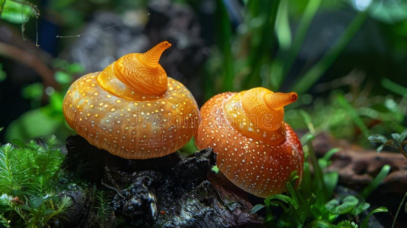 Apple Snail Eggs, Pomacea Canaliculata Stock Photo - Image of closeup ...
