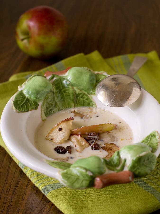 Apple soup stock image. Image of vertical, cinnamon, color - 16101841